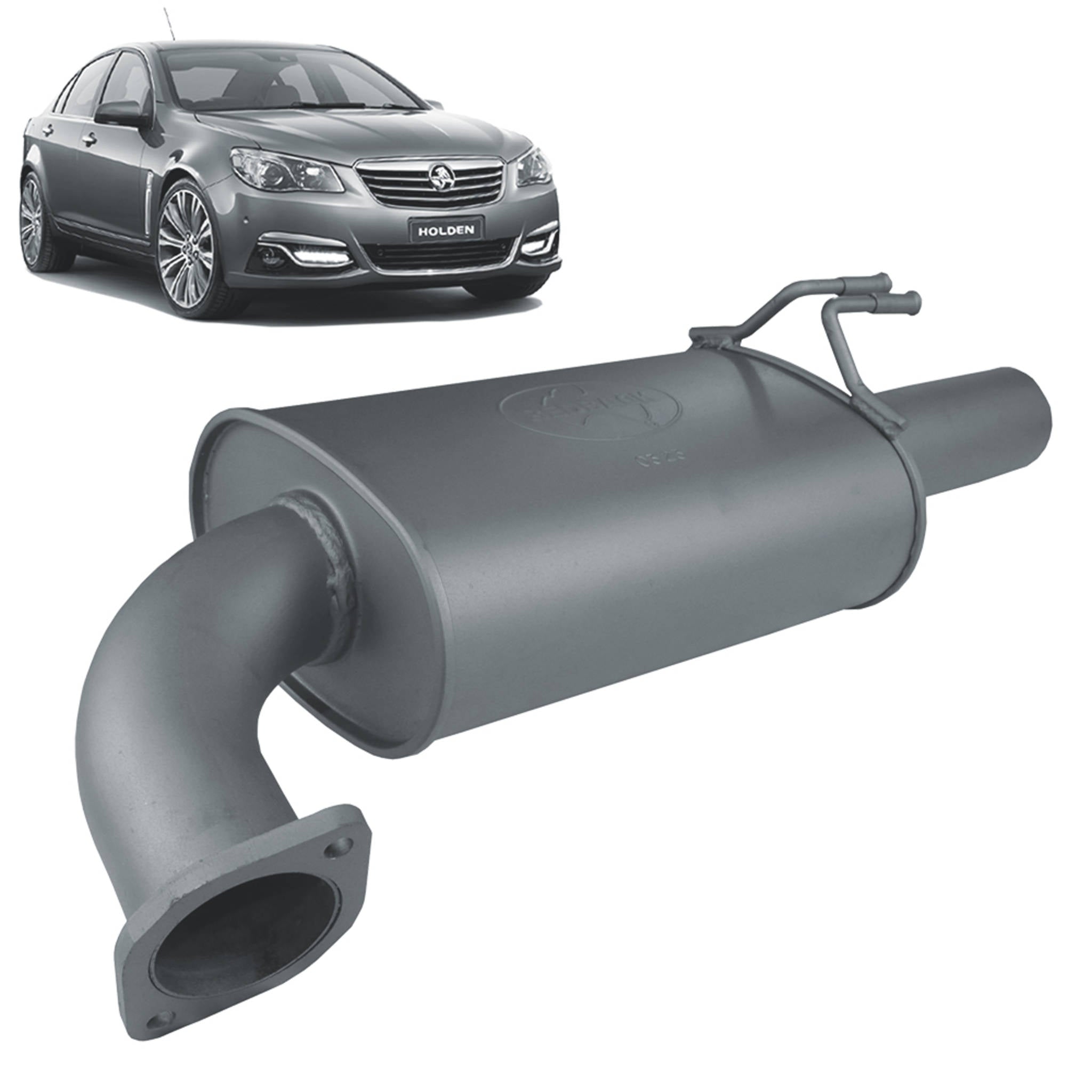 Redback 3" Rear Muffler for Holden Commodore VE/VF - Driver Side